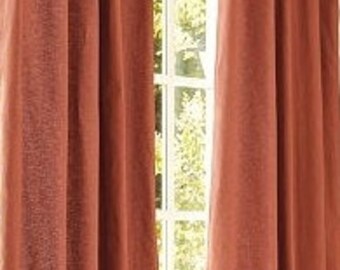 Rust Color Curtains - Etsy
