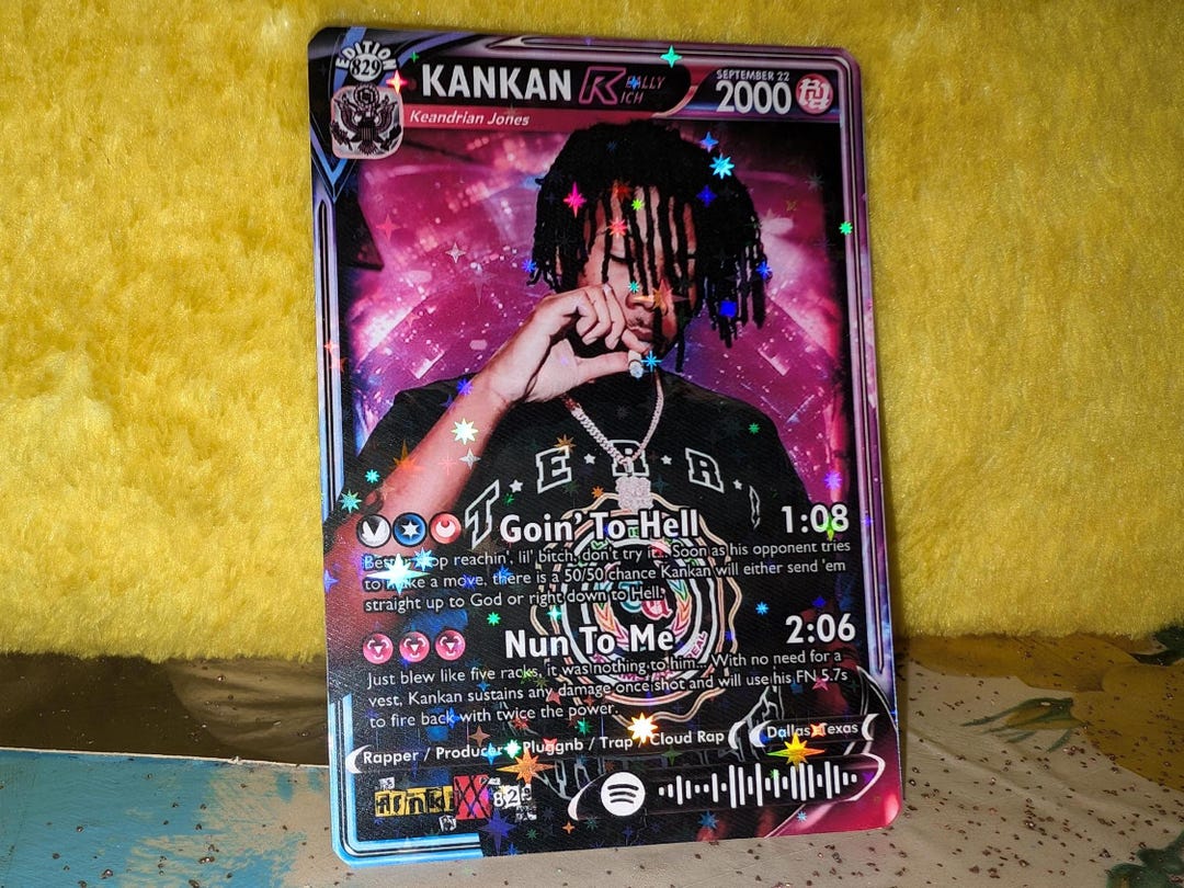 KANKAN Holographic Trading Card - Etsy