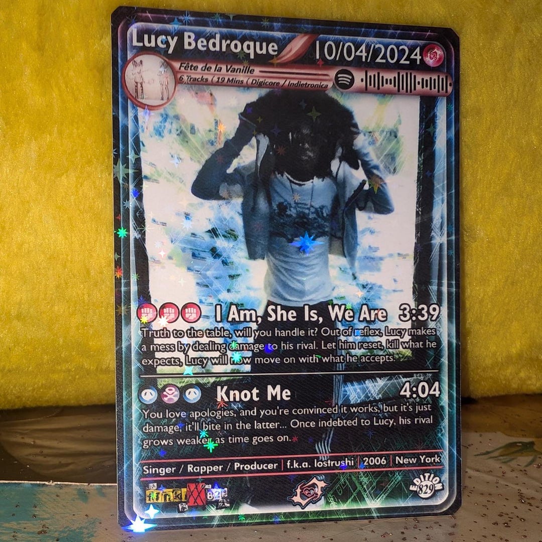 Lucy Bedroque Holographic Trading Card - Etsy
