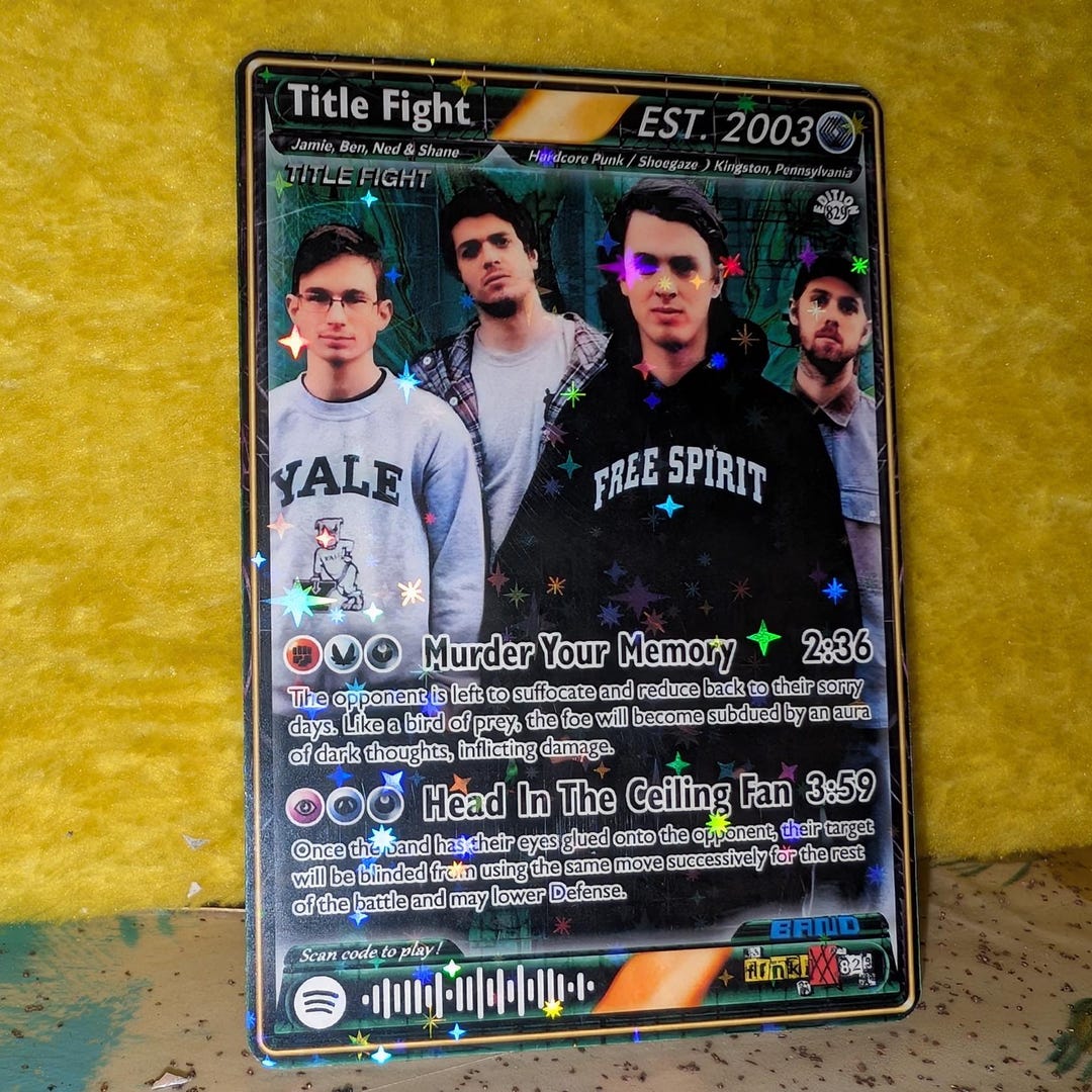 Title Fight Holographic Trading Card - Etsy