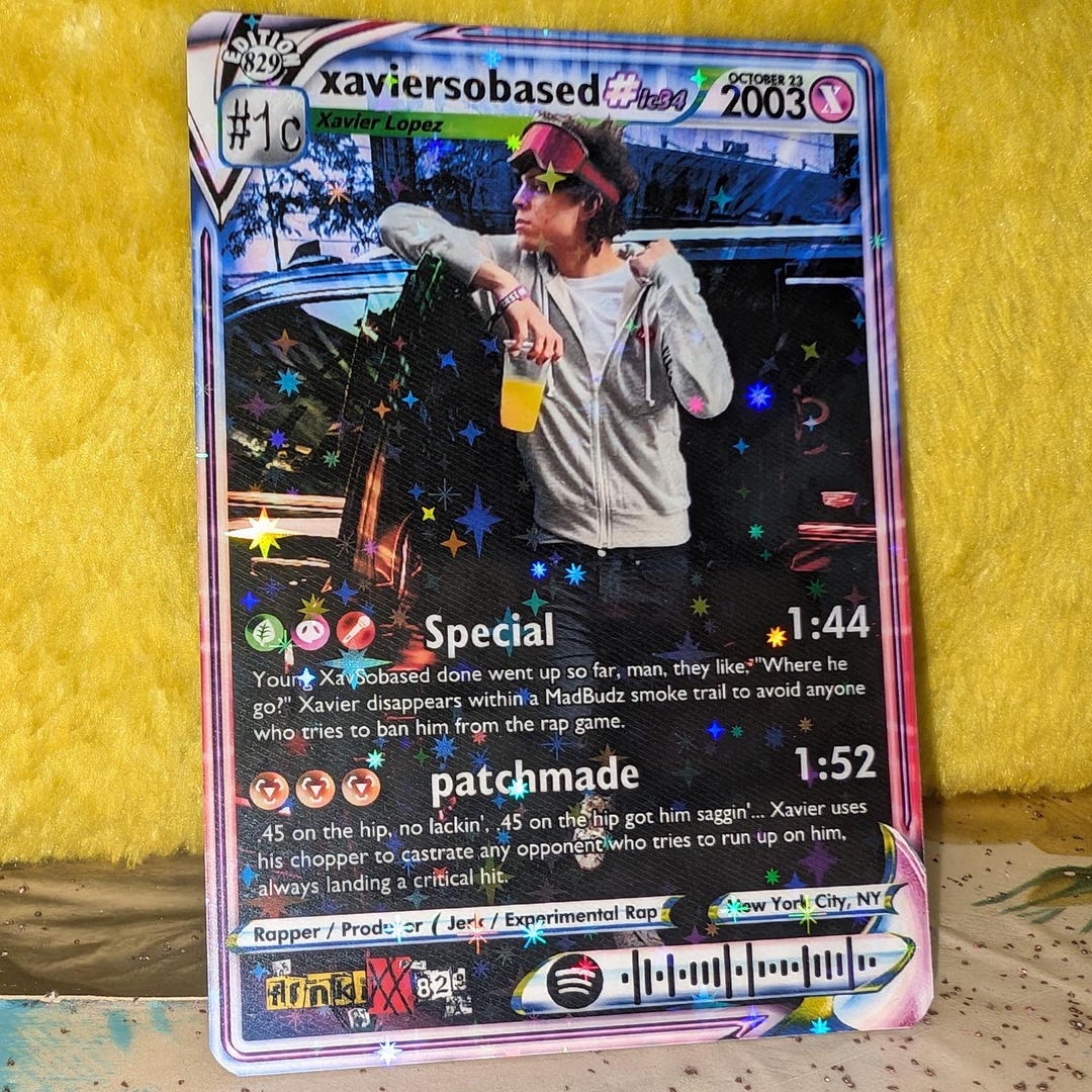 Xaviersobased Holographic Trading Card - Etsy