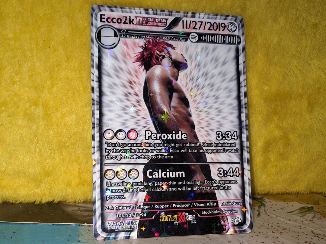 Ecco2k - "e" Holographic Trading Card - Etsy
