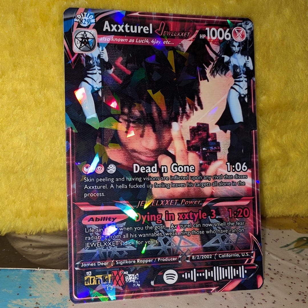 Axxturel / Luci4 Holographic Trading Card - Etsy
