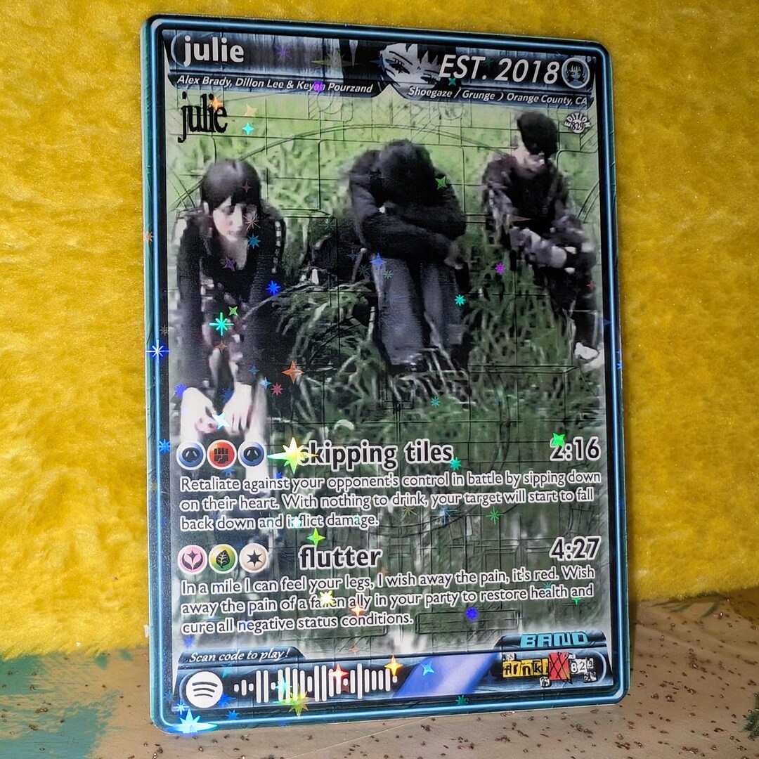 Julie Holographic Trading Card - Etsy