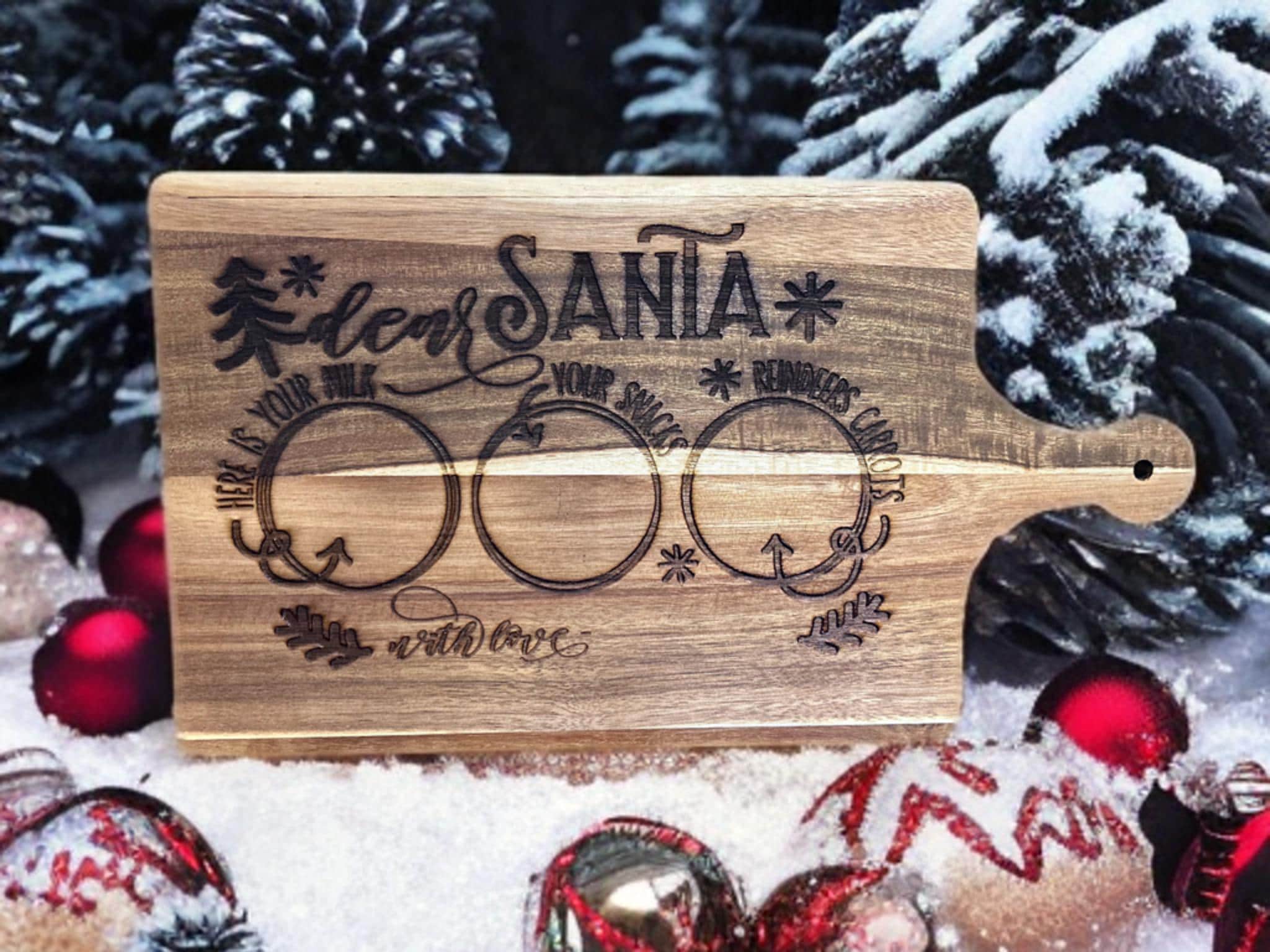 Santa Cookie Charcuterie Board - Etsy