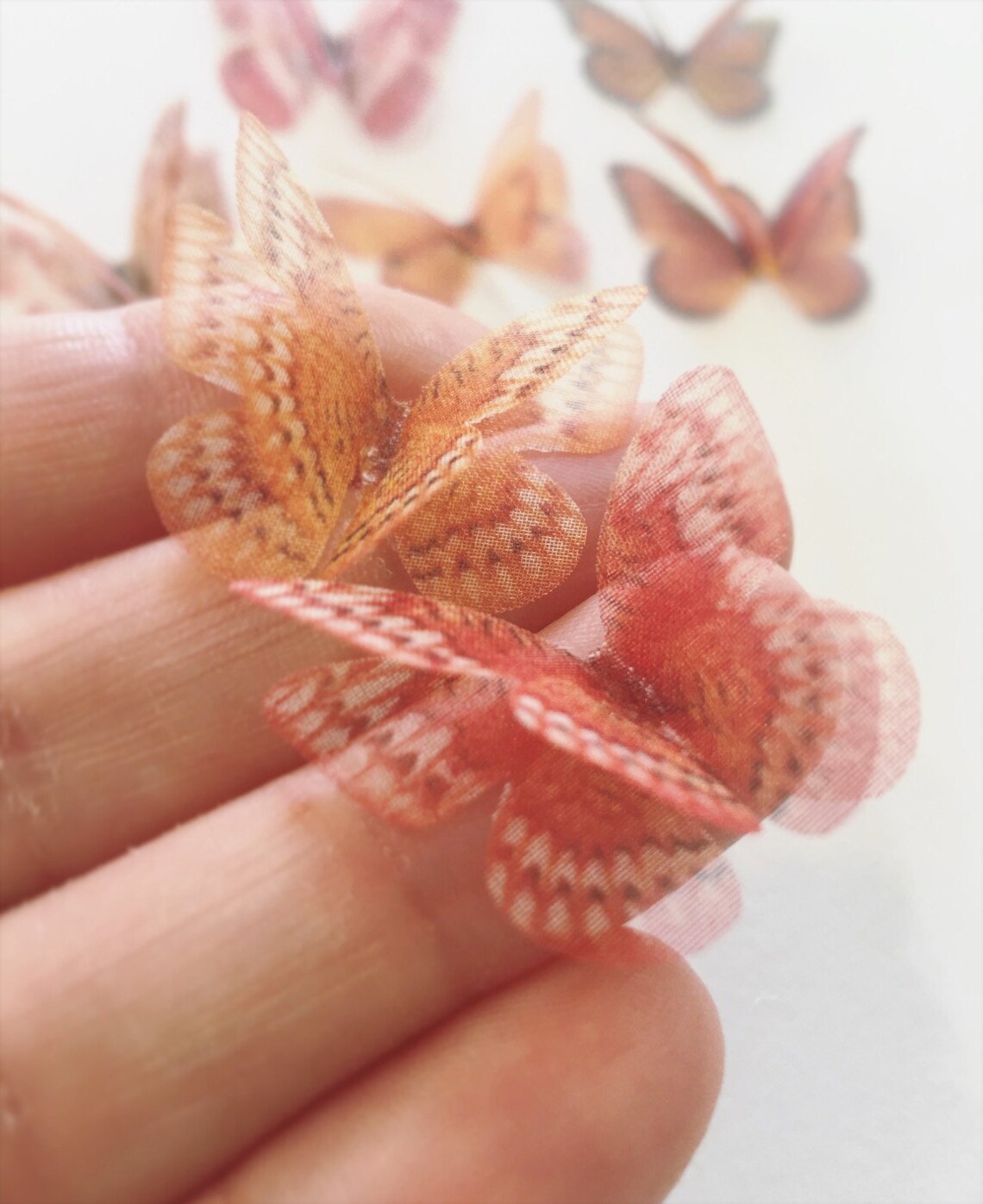 3D MINIATURE MONARCH Realistic Silk Monarch Wings - Pure Silk Monarch ...