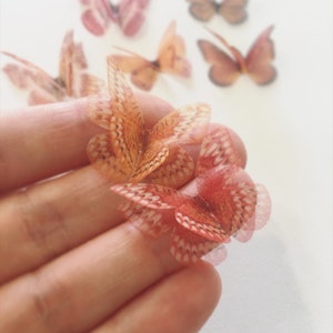 3D MINIATURE MONARCH Realistic Silk Monarch Wings - Pure Silk Monarch ...