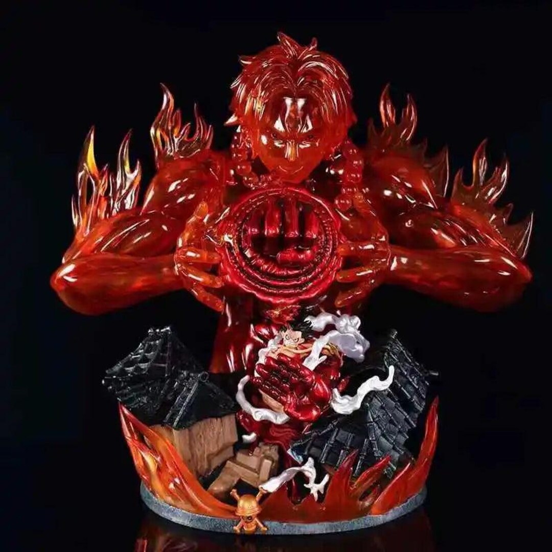 48cm One Piece Famous Scene Decisive Battle on Top Ace Protects Luffy ...