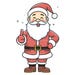 55 Kawaii Christmas Clipart Bundle: Santa, Reindeer, Gingerbread ...