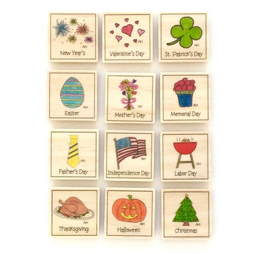 Fun Days Magnet Set of 12 Calendar Magnets Magnetic - Etsy