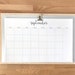 Printable 11x17 Monthly Calendar Instant Printable Script Font Undated ...