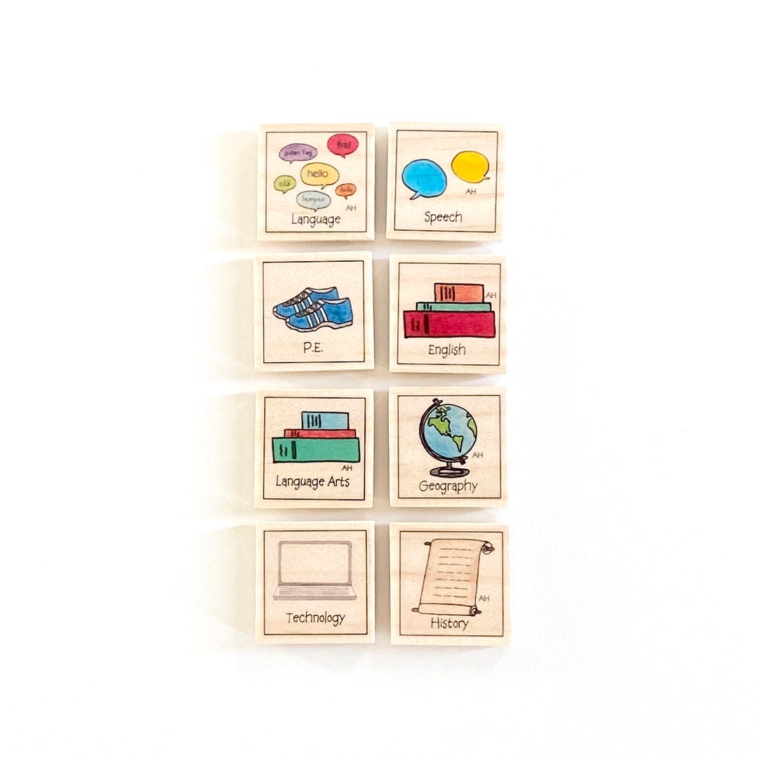 Classes Magnet Set of 8 - Homework Magnets - School Work Magnets ...