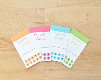 Homework Punch Card | Etsy