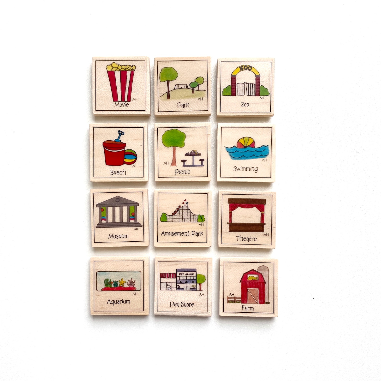 Fun Days Magnet Set of 12 - Calendar Magnets - Magnetic Calendar ...