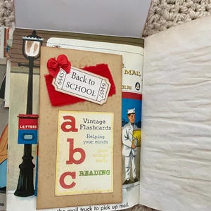 Back to School Junk Journal | Altered Little Golden Book | Vintage ...
