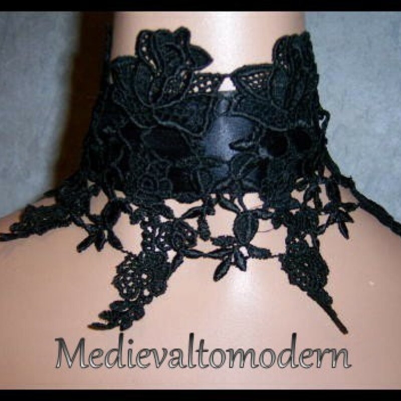 High Lace Collar - Etsy