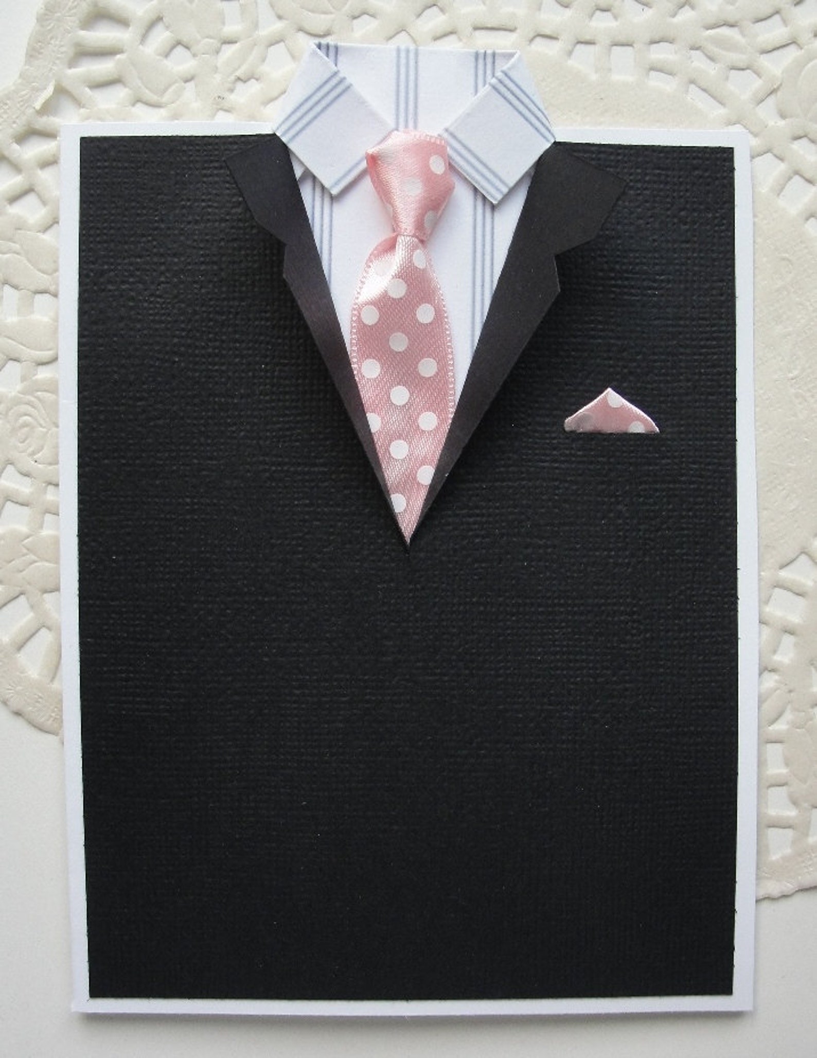 Handmade Suit and Tie Card for Father's Day Graduation | Etsy