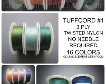 Tuffcord 3 Twisted Stiff Nylon Cord Wrap Bracelet Cord - Etsy