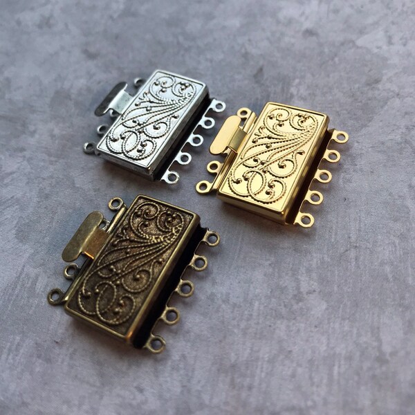 5 Strand Clasp - Etsy
