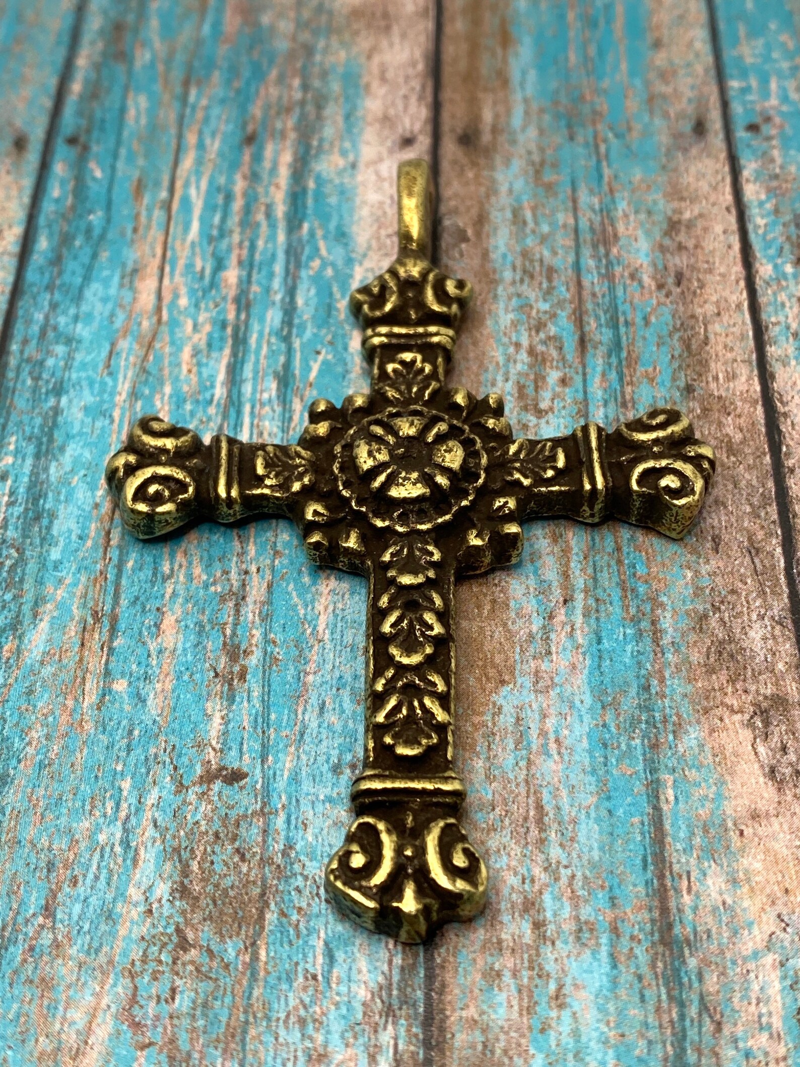 Brass Decorative CROSS in Your Choice of Metal Finishes Large - Etsy