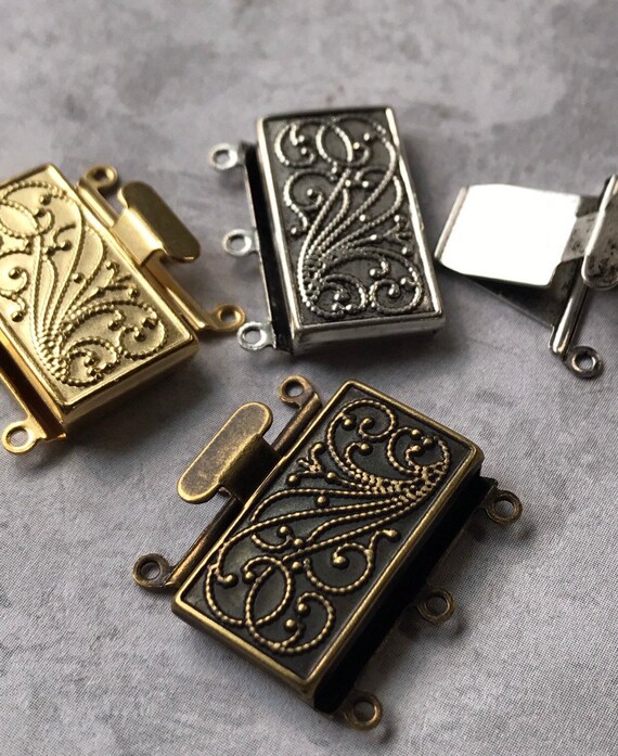 THREE Strand Clasp Multi Strand Clasp Three Strand Clasp | Etsy