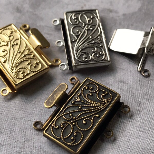 Three Strand Clasps - Etsy