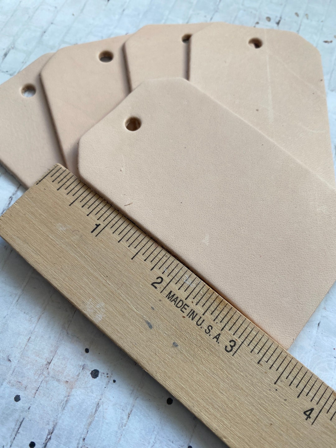 Leather Luggage Tags, Blank Leather Luggage Tags, in Quantities of 5 to ...