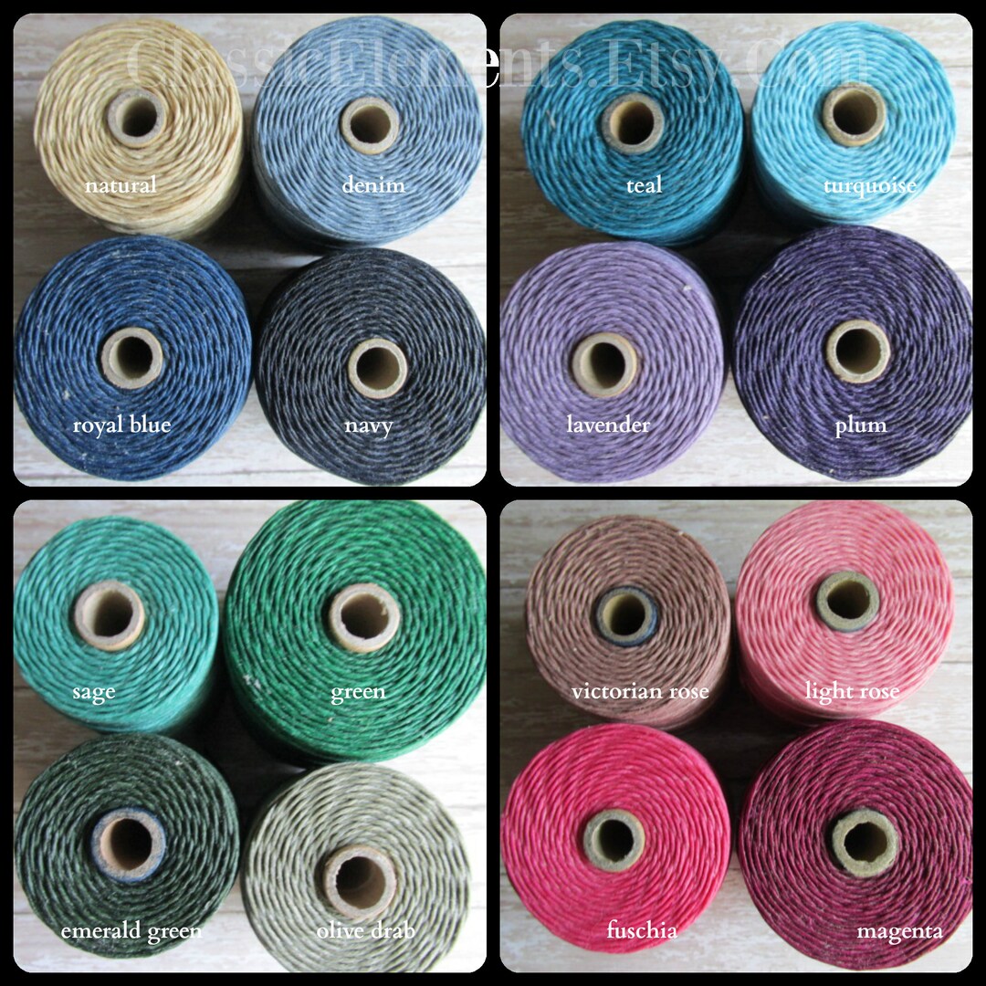 7 Ply Waxed Irish Linen Cord Spools, 140 - 150 Yard Spool, Also Sold by ...
