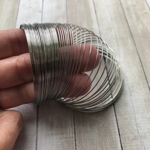 Stainless Steel Memory Wire for Bracelets in Two Sizes, One Ounce ...
