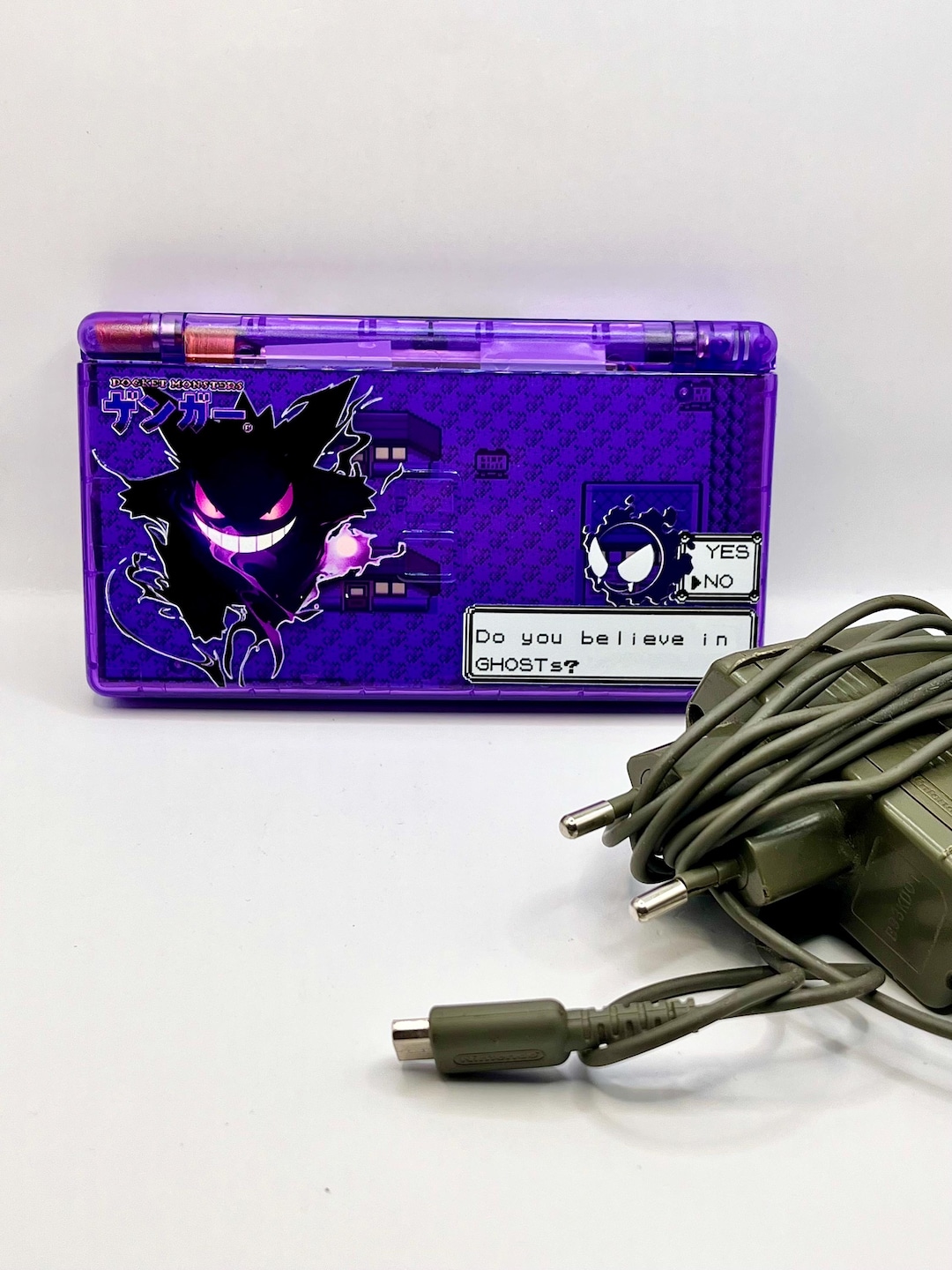 Nintendo DS Lite Transparent Purple – Custom Gengar Pokémon Theme - Etsy