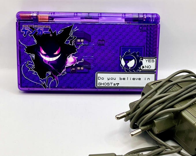 Nintendo DS Lite Transparent Purple – Custom Gengar Pokémon Theme - Etsy
