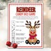 Reindeer Candy Dice Game for Kids Printable, Christmas Candy Dice Game ...