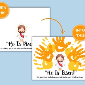 Easter Handprint Craft Printable, Easter Handprint Art Activity, Easter ...