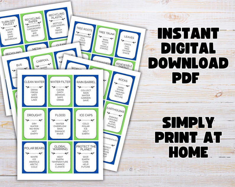 Earth Day Forbidden Words Game Printable, Earth Day Vocabulary ...