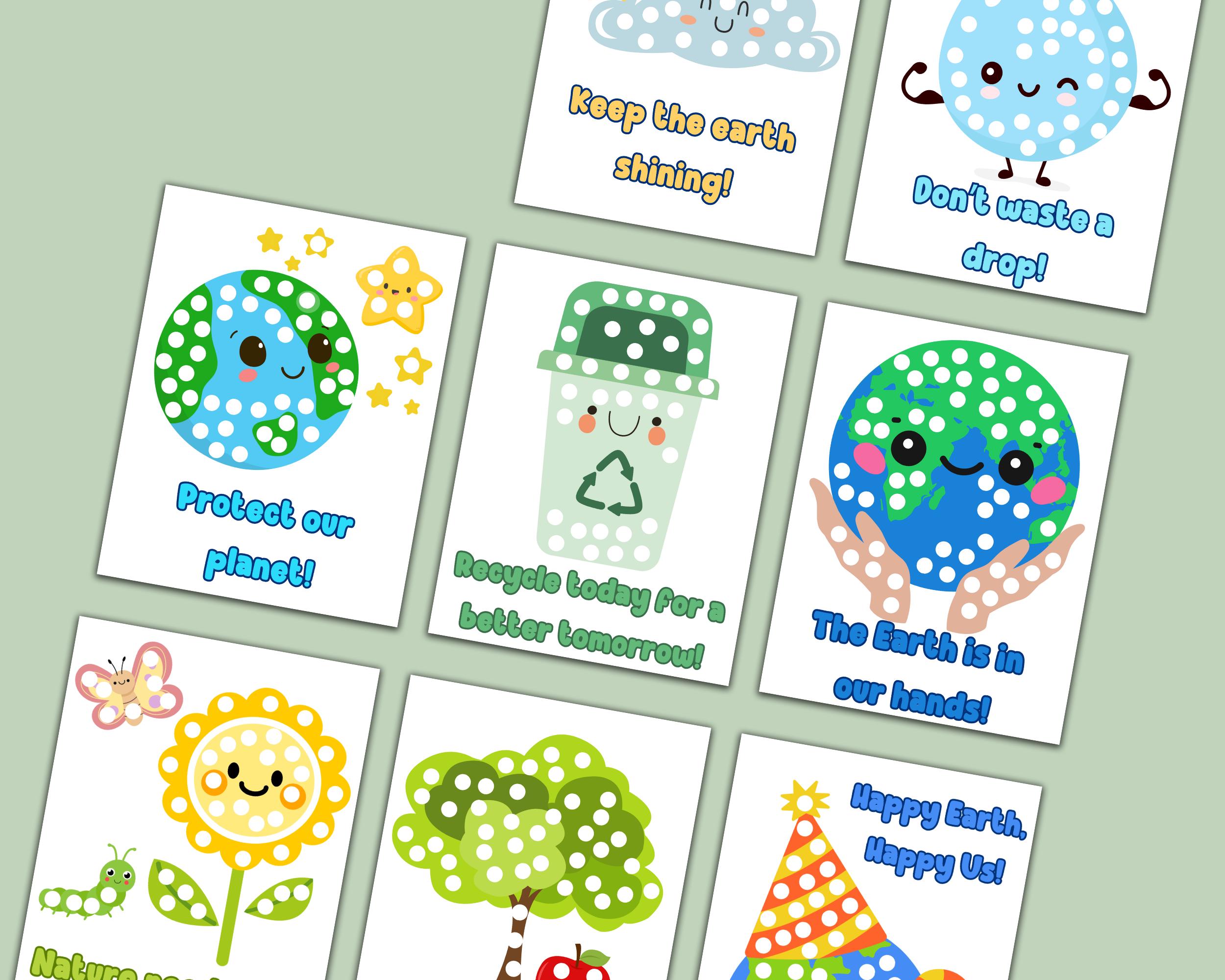 Earth Day Do-a-dot Activity Printable, Dot Marker Activity for ...