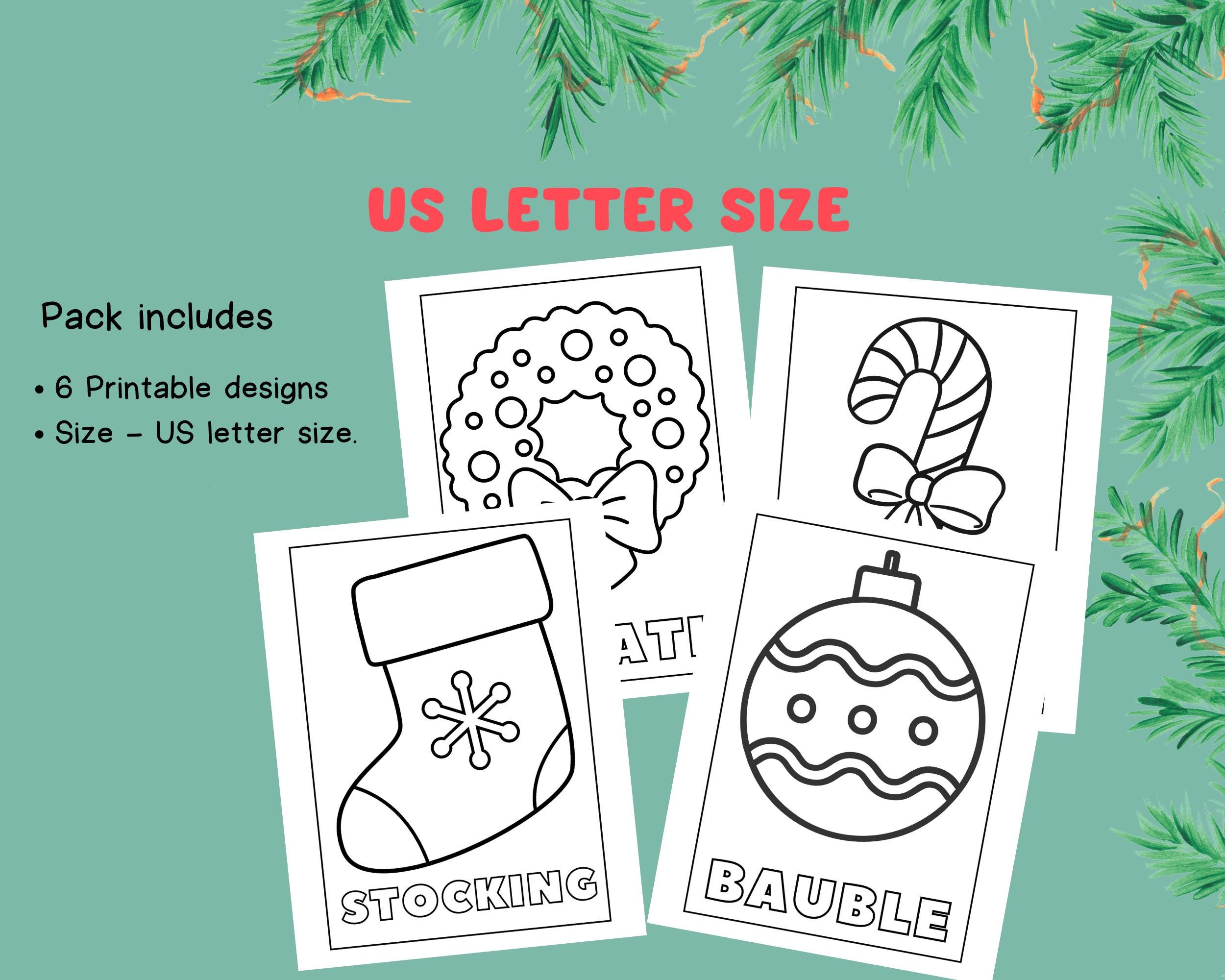 Printable Christmas Torn Paper Craft, Preschool Christmas Craft ...