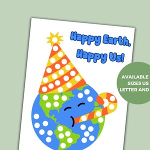 Earth Day Do-a-dot Activity Printable, Dot Marker Activity for ...