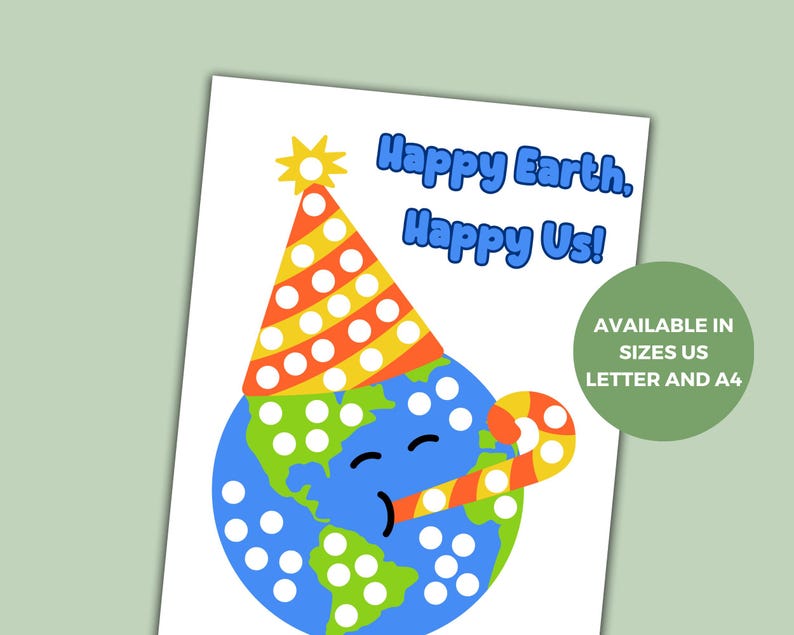 Earth Day Do-a-dot Activity Printable, Dot Marker Activity for ...