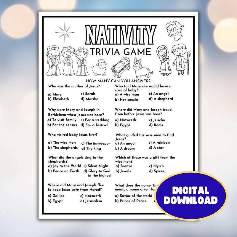 Nativity Craft 2nd Grade - Etsy Canada
