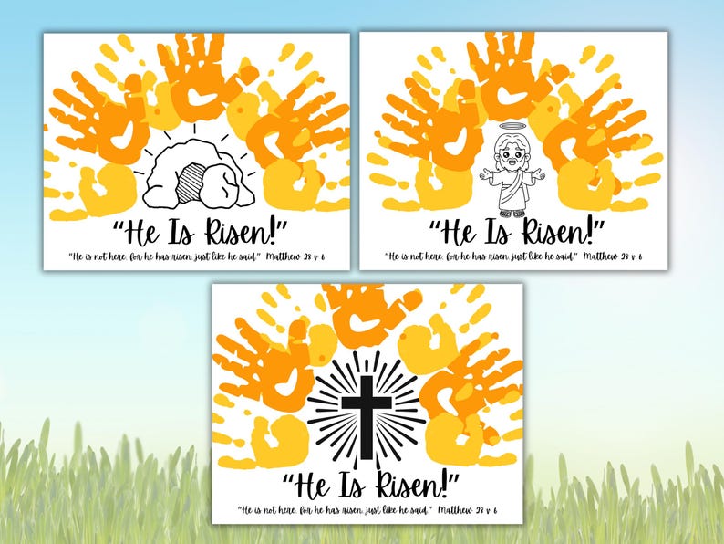 Easter Handprint Craft Printable, Easter Handprint Art Activity, Easter ...