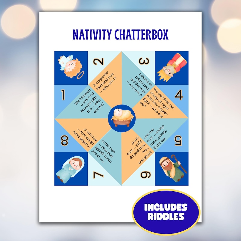 Printable Chatterbox - Etsy Australia