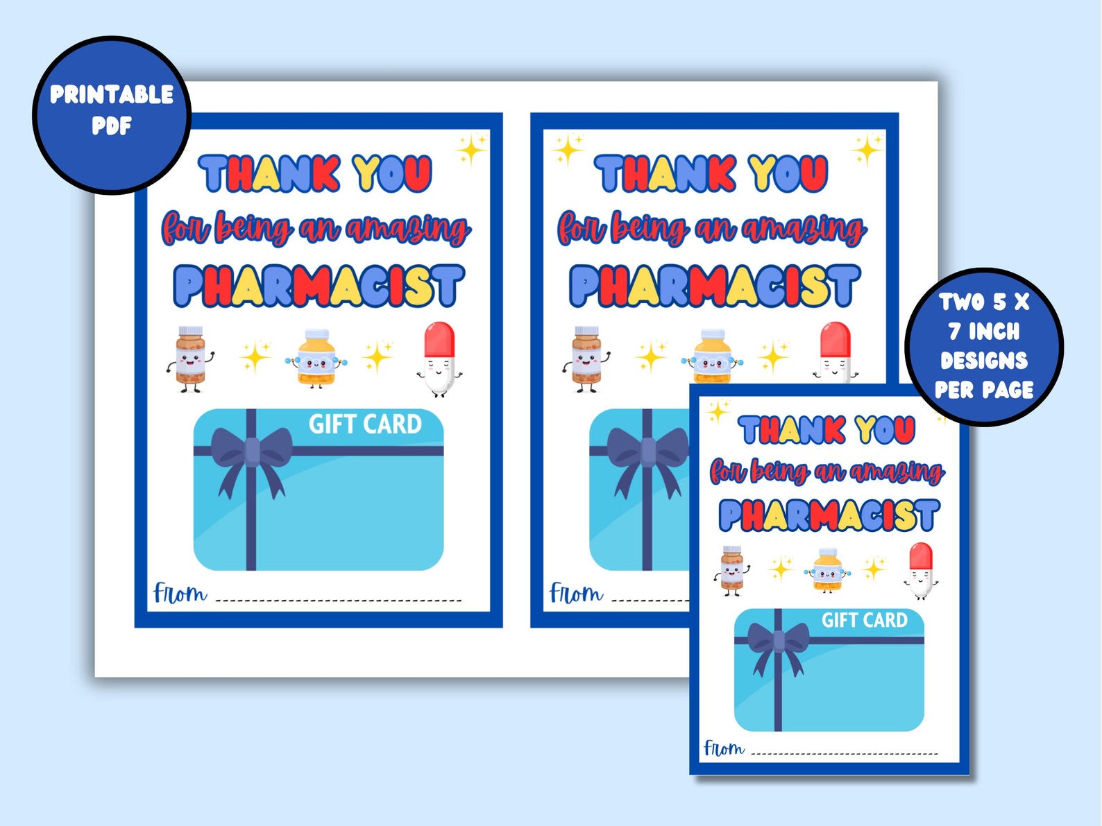 Pharmacist Appreciation Gift Idea: Gift Card Holder for Pharmacist. Say ...