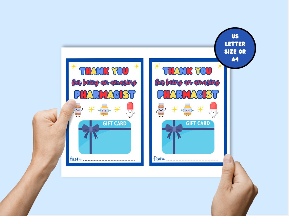 Pharmacist Appreciation Gift Idea: Gift Card Holder for Pharmacist. Say ...