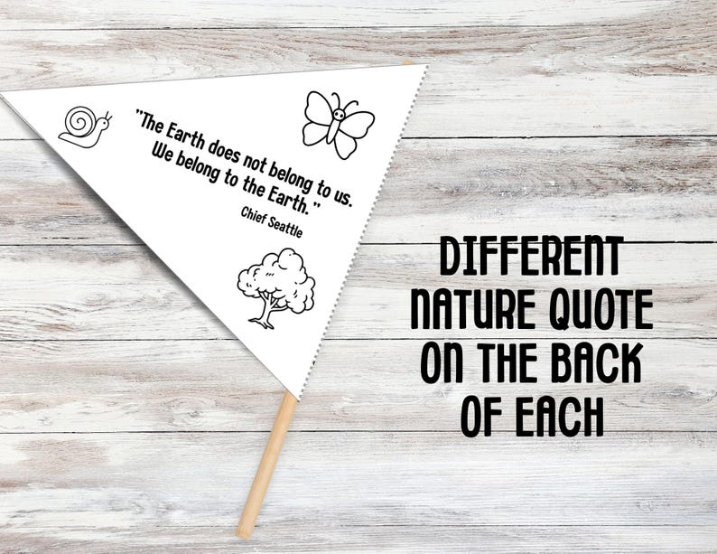 Earth Day Pennant Flag Coloring Craft Printable, Earth Day Cut and ...
