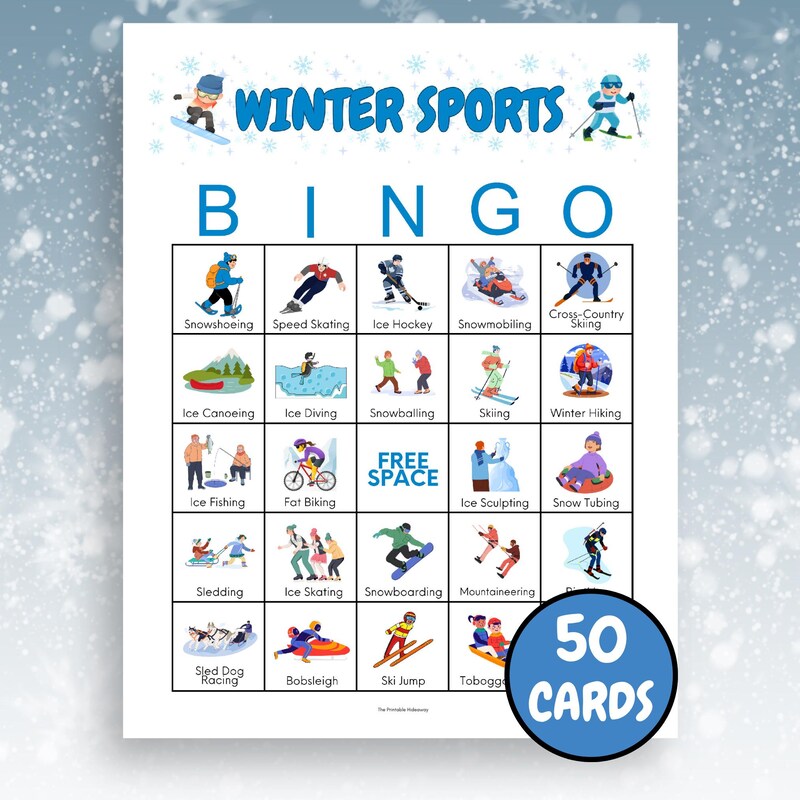 Skiing Card Game - Etsy