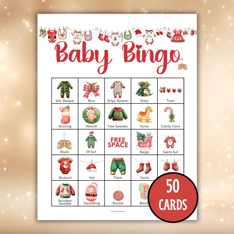Baby Bingo Winter Themed - Etsy UK