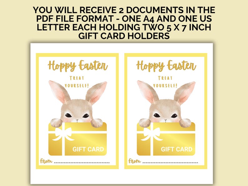 Printable Easter Gift Card Holder, Teacher Easter Gift, Teen Easter ...