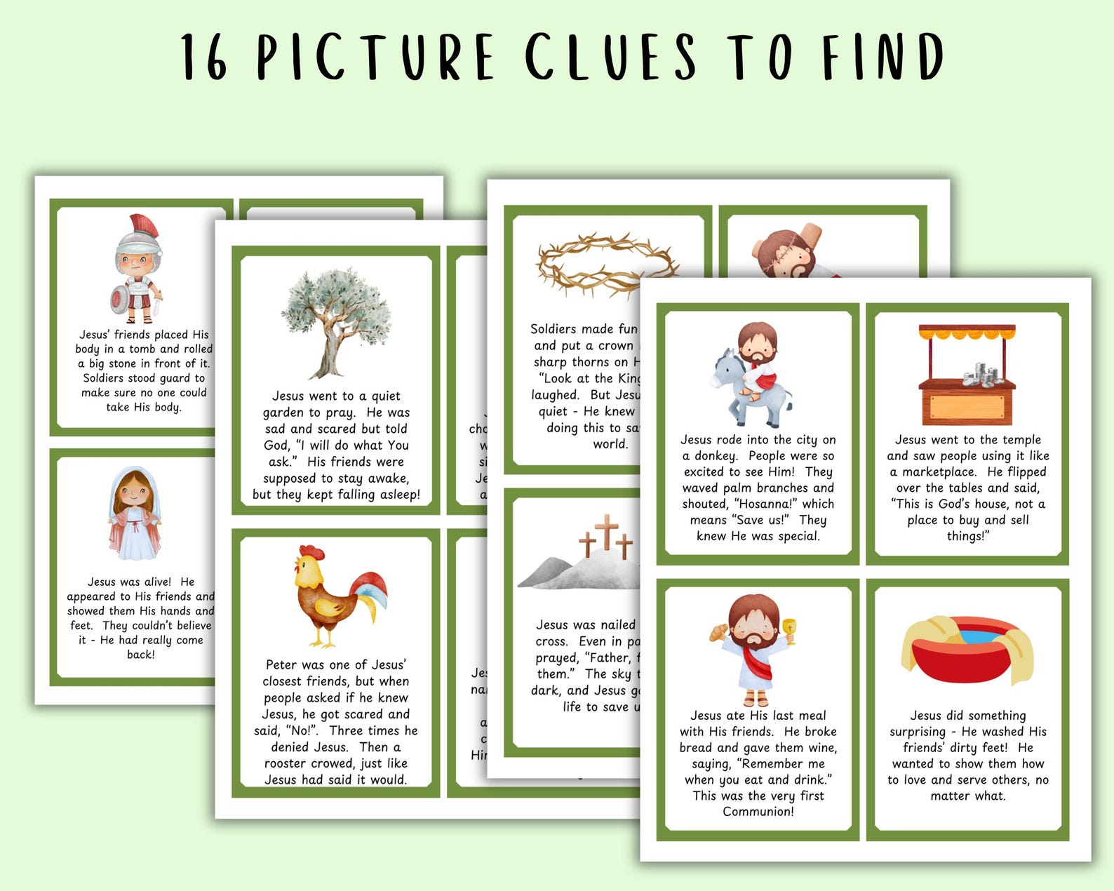 Printable Easter Scavenger Hunt for Kids, Sunday School Easter ...
