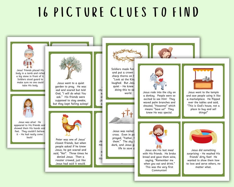 Printable Easter Scavenger Hunt for Kids, Sunday School Easter ...