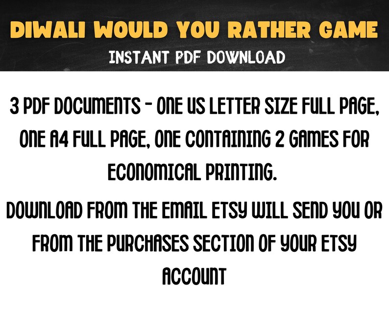 Diwali Would You Rather Game Printable for Kids Diwali Game, Diwali ...